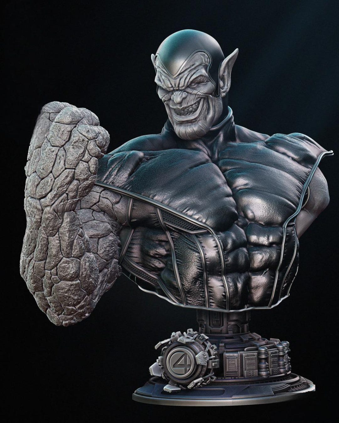 Super Skrull Bust Portrait – Superhero 3D Print Model (digital STL File ...