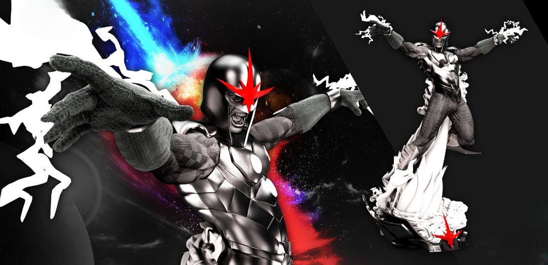 Nova – Statue | Cosmic Human Rocket STL Sculpture | Superhero 3D Print ...