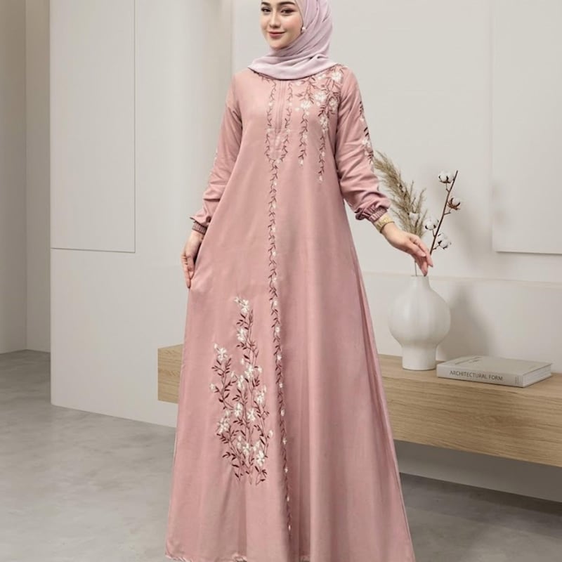 Modest Brown Maxi Dress - Etsy