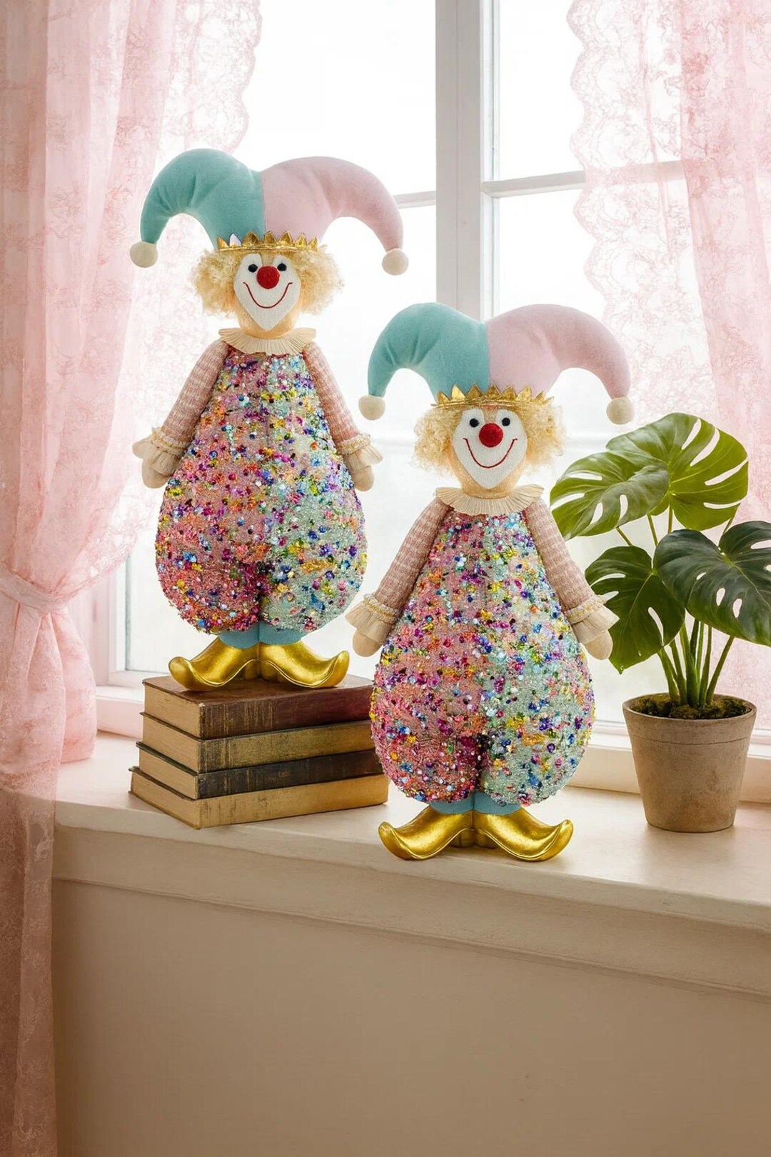 Christmas Hip Hop Clown Doll, Cute Plush Holiday Ornament, Handcrafted ...