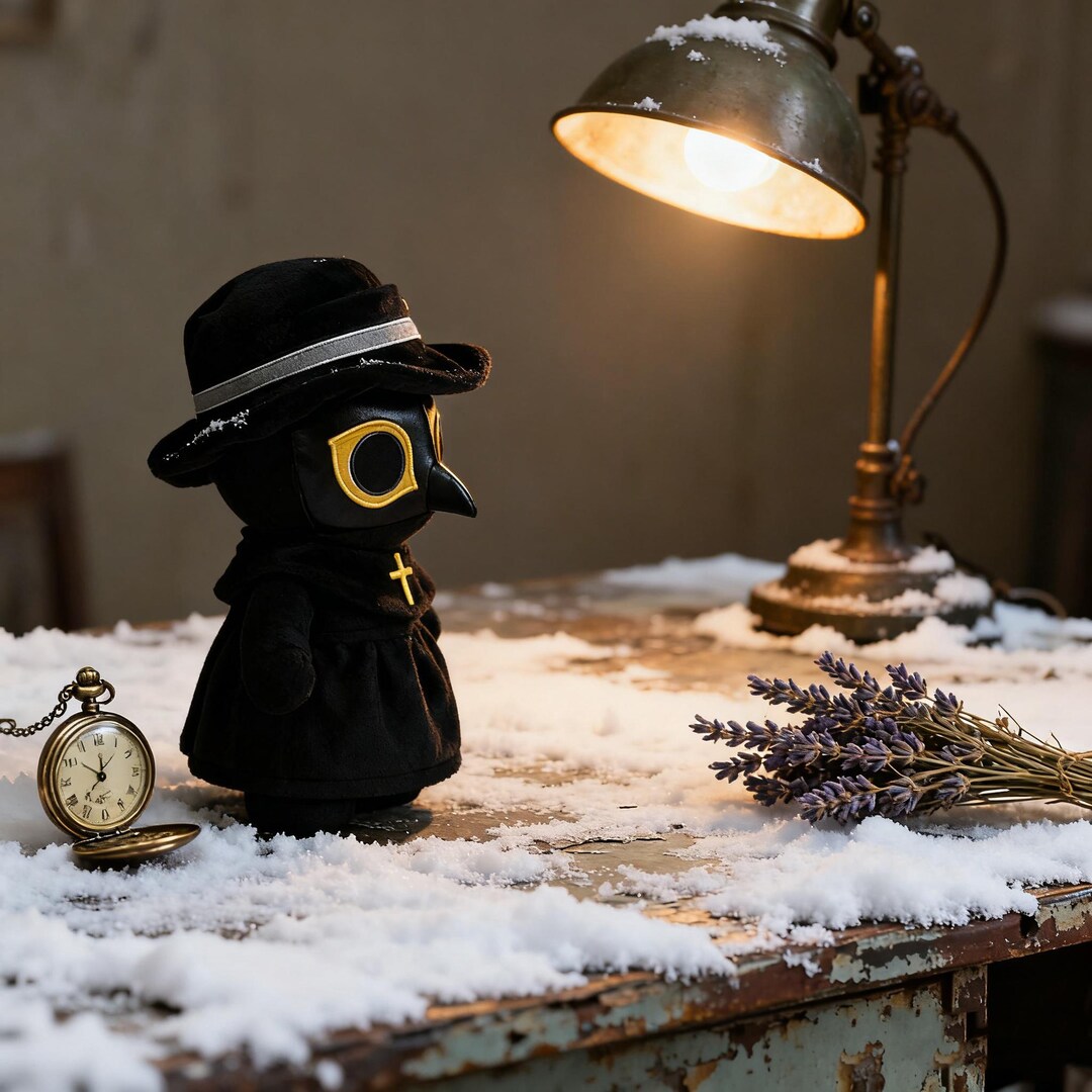 Glow-in-the-dark Plague Doctor Plush • Christmas Gift Decor • Cozy ...