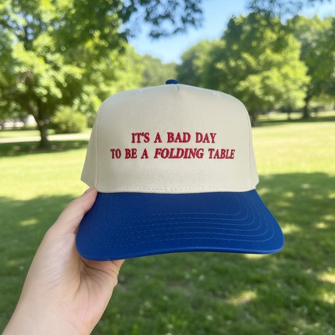 Funny Embroidered Baseball Cap, Tailgating Party Gift - Etsy