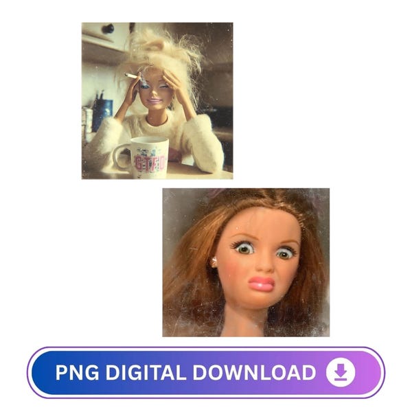 Disgusted Barbie Face Png - Etsy