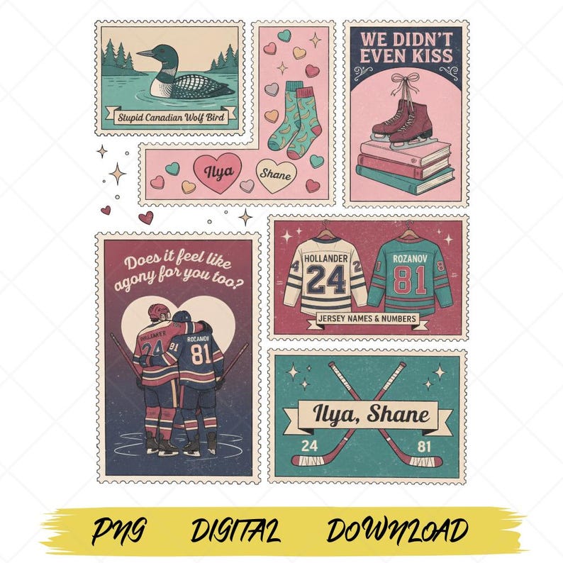 Heated Rivalry Connor & Ilya Png, Heated Rivalry Movie Merchandise ...