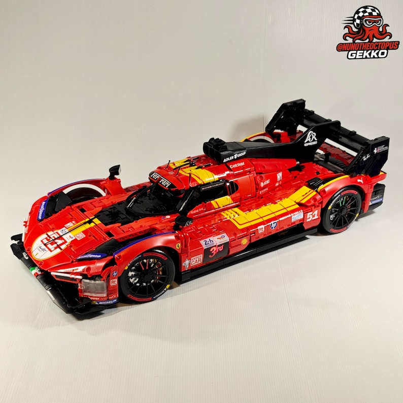 1:8 Lego Ferrari 499P Hypercar 2025 #50/#51 3D Upgrade Pack - MOC ...