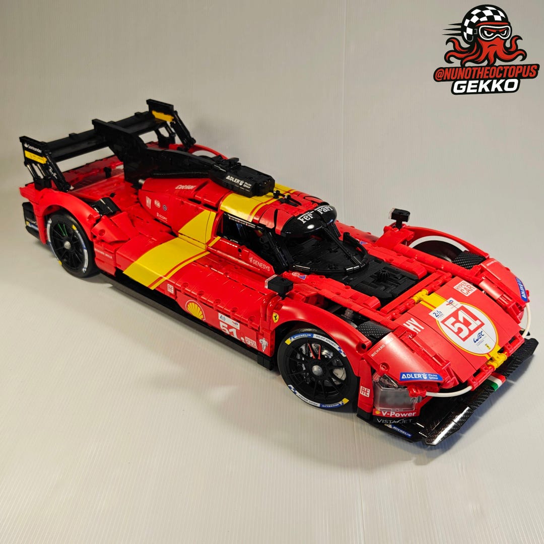 1:8 Lego Ferrari 499P Hypercar 2023 3D Upgrade Pack - MOC-152808 ...