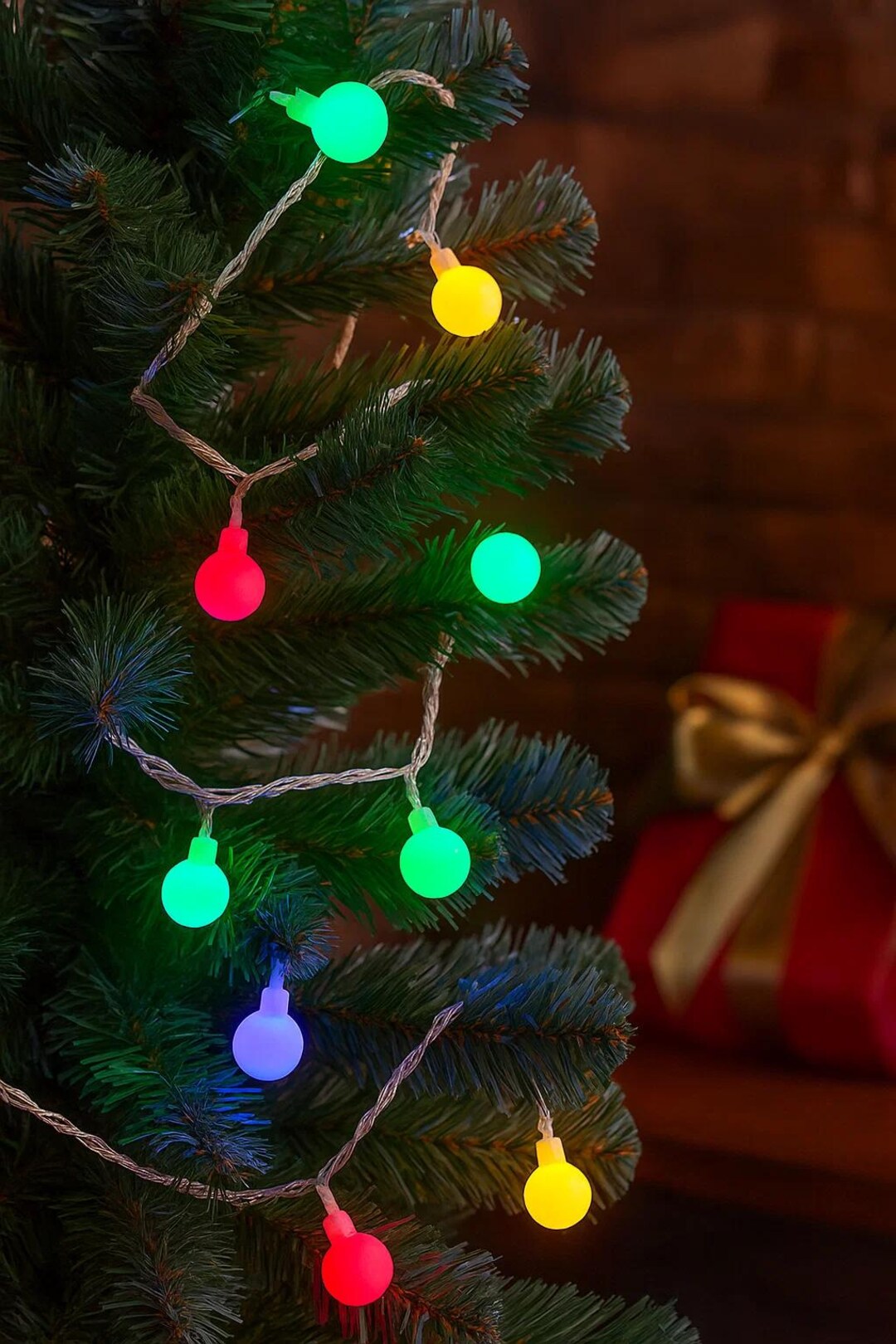 Colorful LED Ball String Lights | Battery Fairy Lights - Etsy