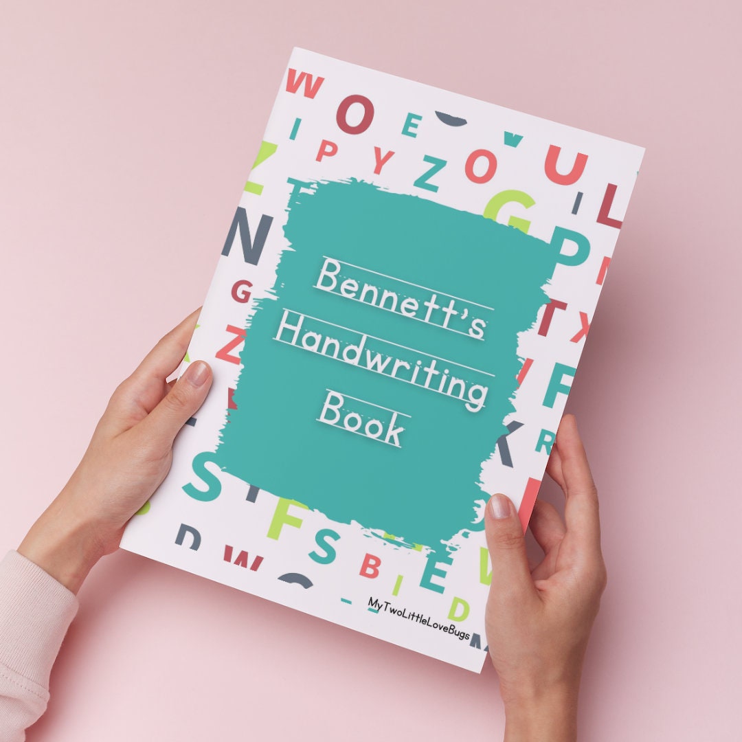 Personalized Preschool Handwriting Book - Letter Writing - Name Writing ...