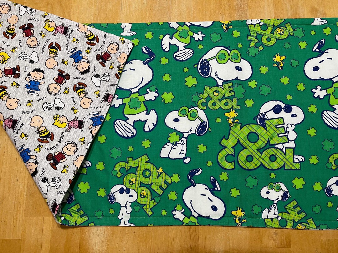 Reversible Peanuts Inspired St Patty’s Day Table Runner - Etsy