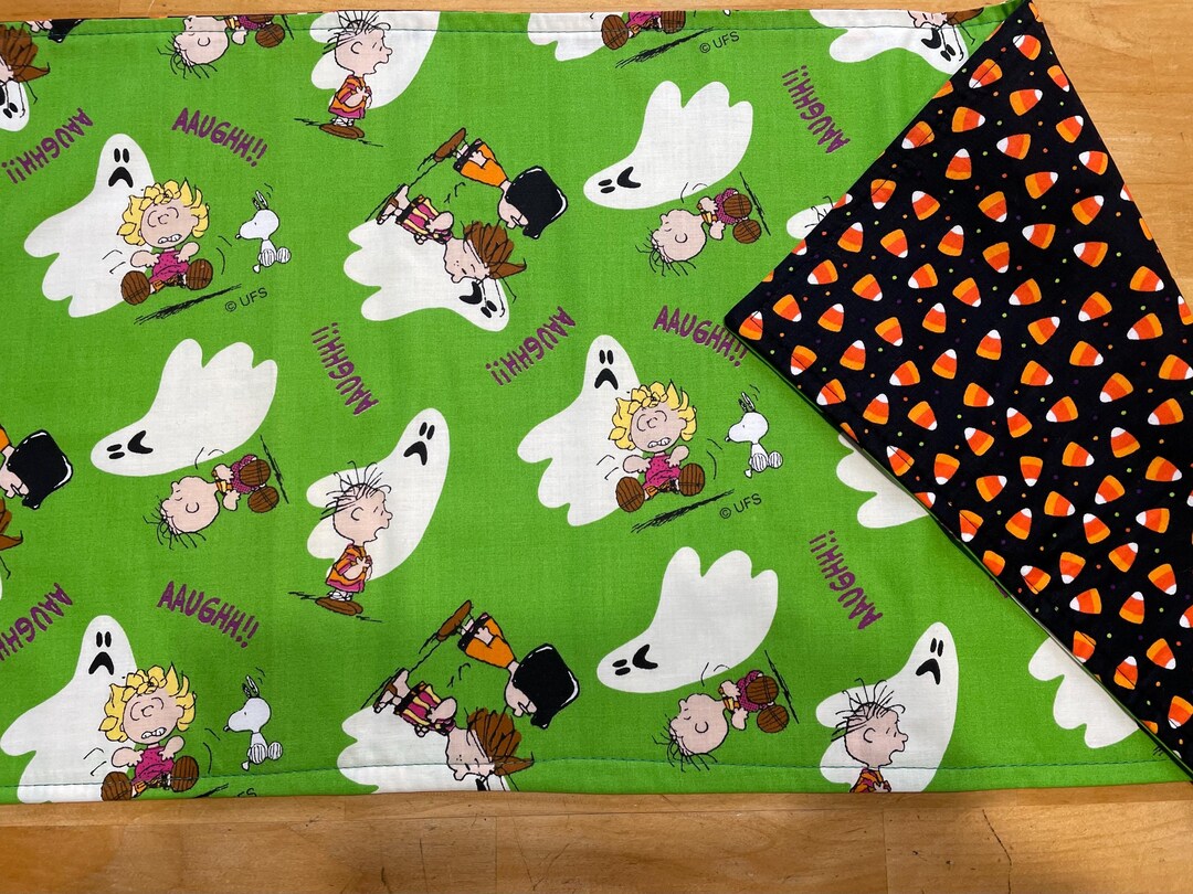 Peanuts Inspired Halloween Table Runner 41” X 13” Rare Hard to Find ...