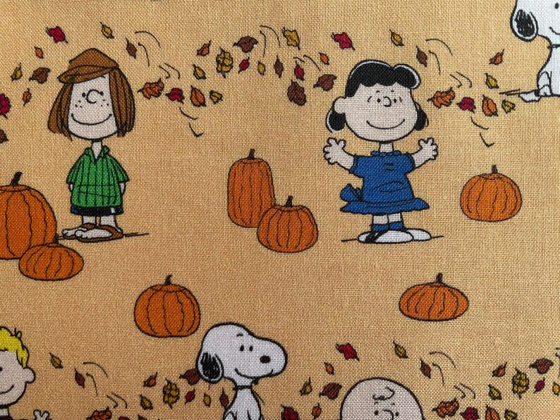 Peanuts Inspired Reversible Fall Themed Mini Table Runner/ Toilet ...