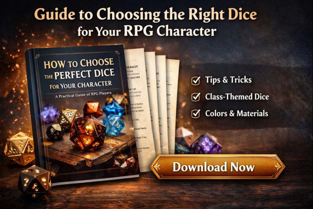 RPG Dice Guide – Character Class, Colors & Materials (PDF Download) - Etsy
