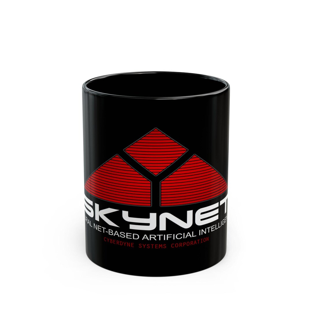 Terminator Skynet Logo Black Mug Sci Fi AI Coffee Cup (11oz & 15oz) - Etsy