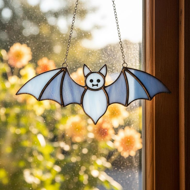Bat Stained Glass Pattern, 0.5mm Precision Line SVG PDF, Level 1 Easy ...