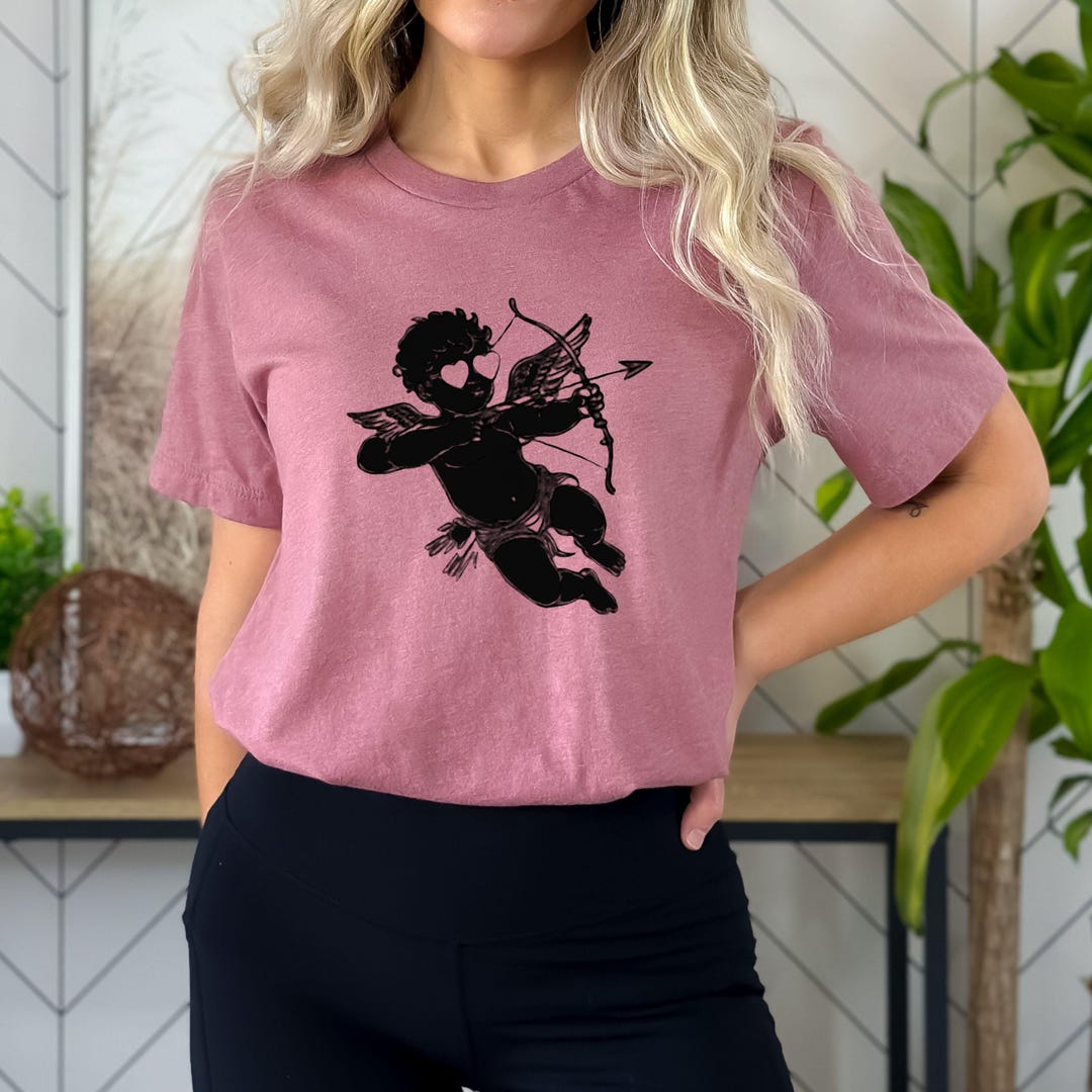 Halftone Cupid, Pixel Art Cupid, Print Screen Cupid , Trendy Valentine ...