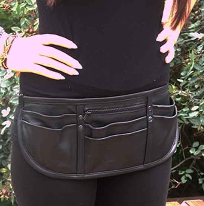 Black Leather Waitress, Waiter Apron - Etsy
