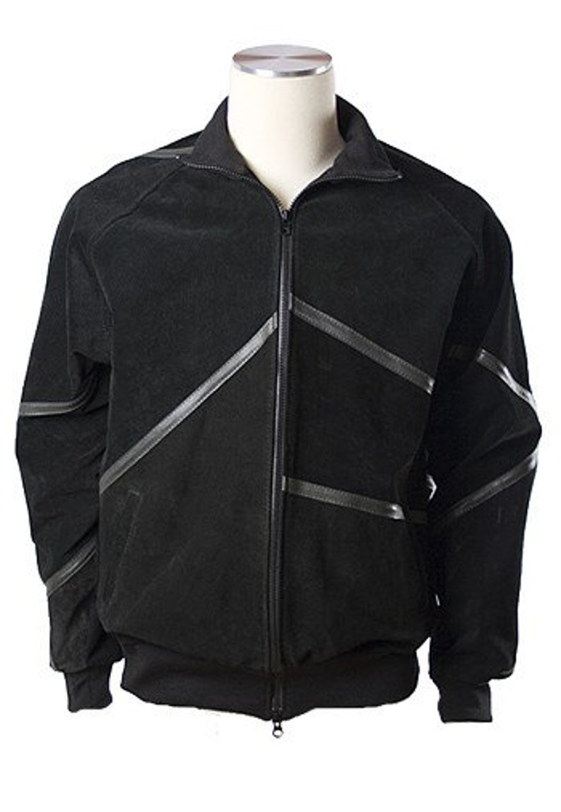 Suede Jacket With Asymmetric Seam Patterns. - Etsy
