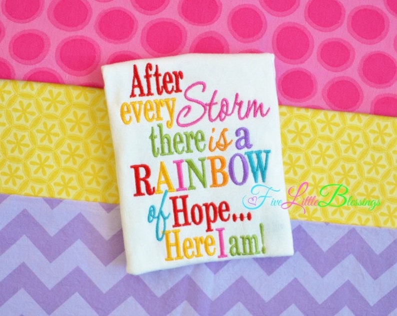 After Every Storm There is a Rainbow of Hope Rainbow | Etsy