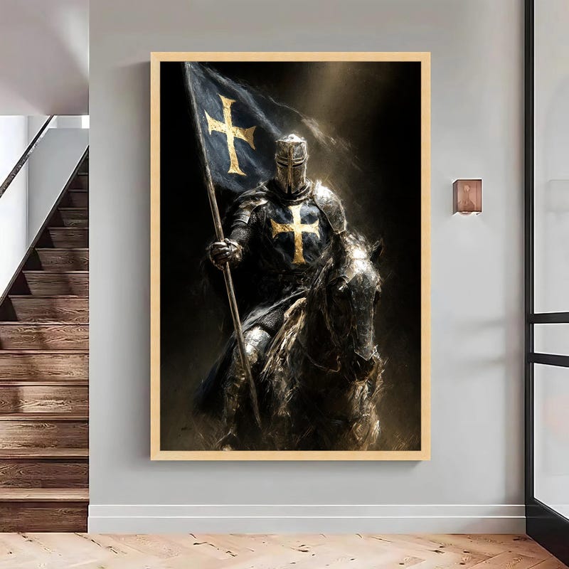 Templar Wall Canvas - Etsy