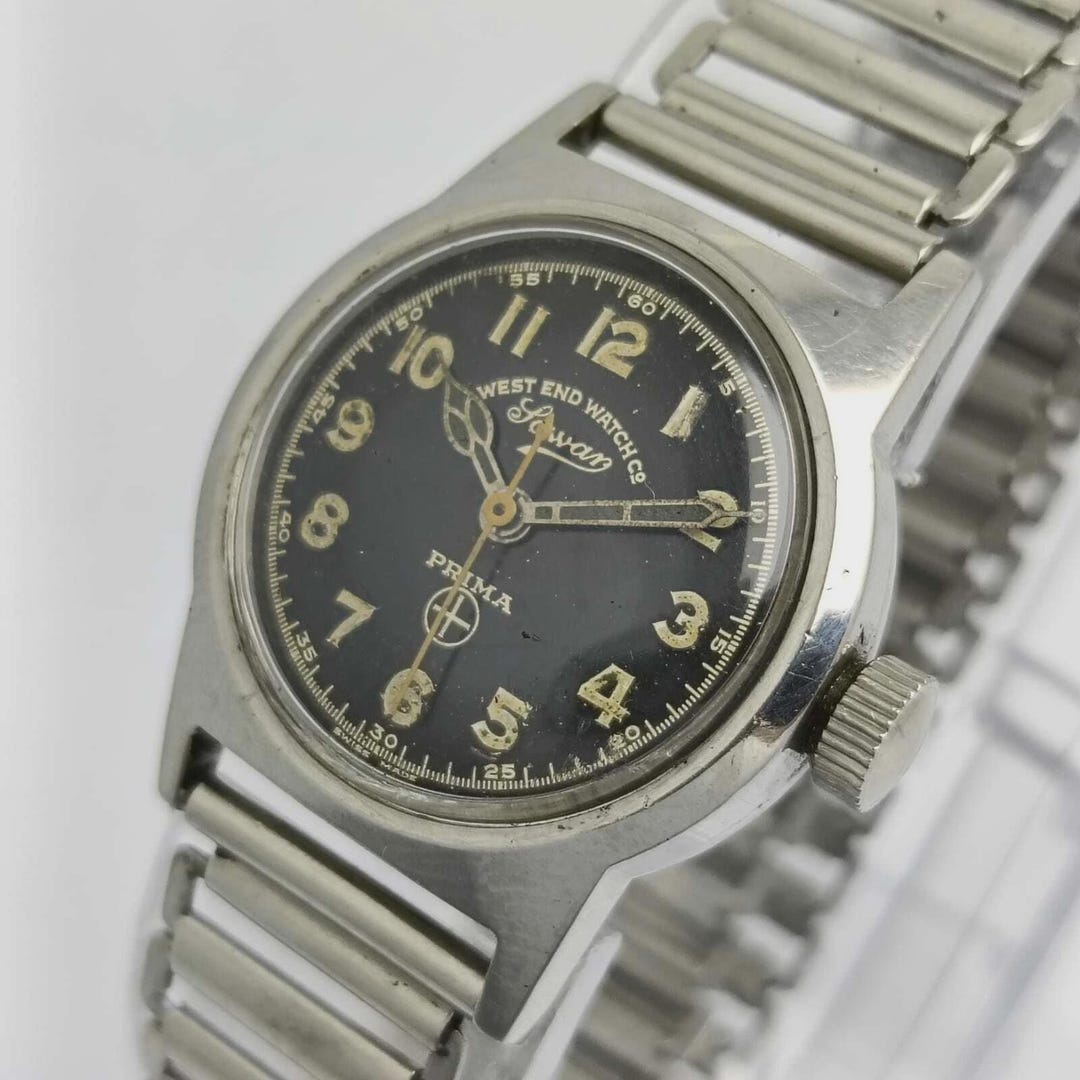 Vintage West End Watch Co Sowar Prima Manual Winding Unisex Watch ...