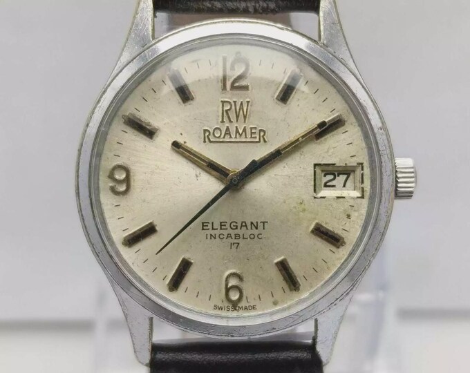 RARE Roamer Brevete Swiss Mens Manual Watch Red Teaked Dial - Etsy Canada