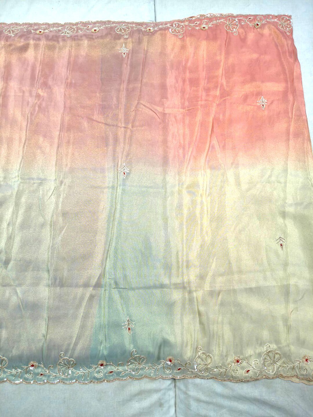 Soft Gradient Designer Saree - Etsy