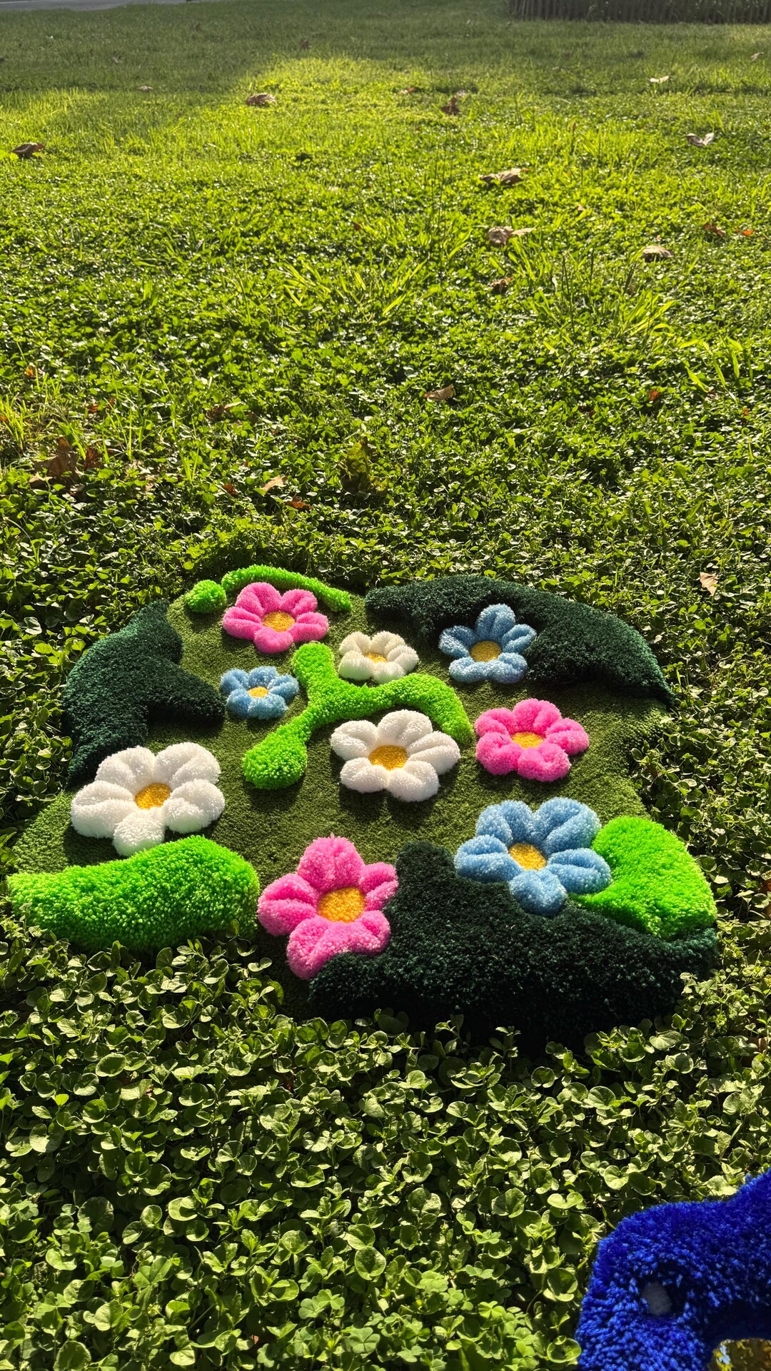 3D Meadow Carpet With Flowers - Etsy