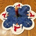 Penny Wool Applique Snowman Candle Mat - Etsy