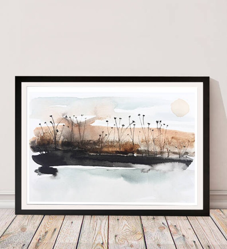 Release to Slumber. Watercolor. Print. Abstract Landscape - Etsy