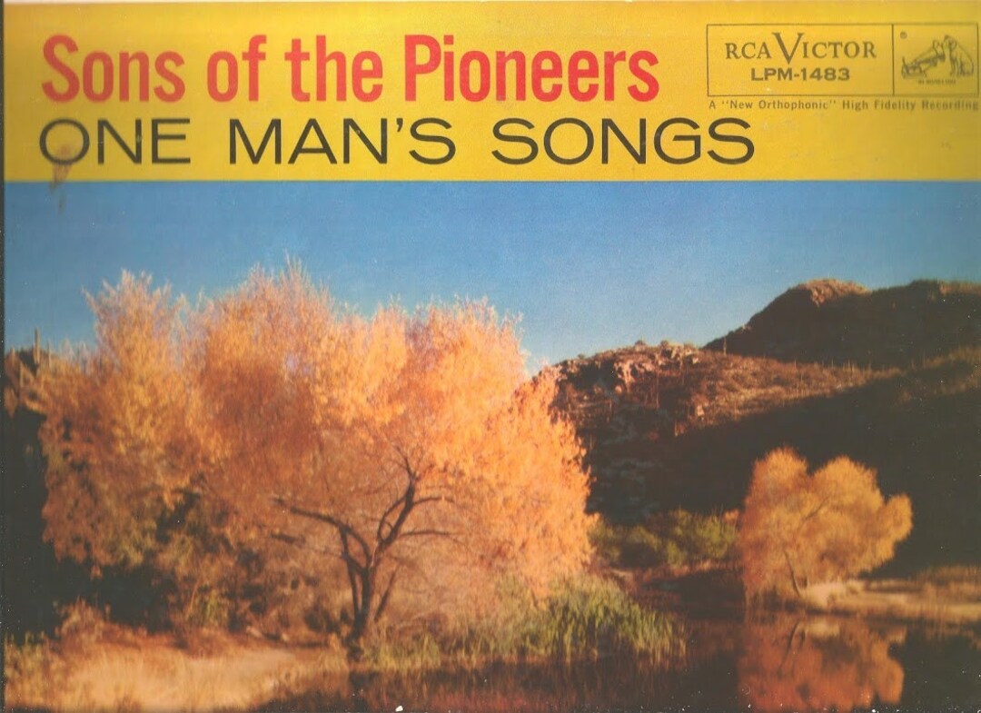 Sons of the Pioneers LP One Man's Songs RCA LPM-1483 1957 - Etsy