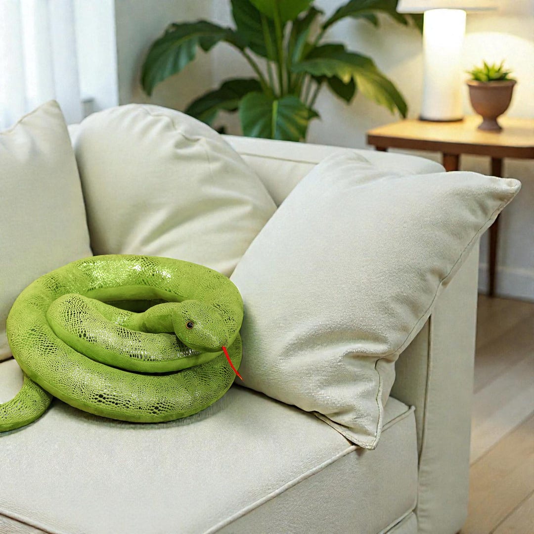Giant Snake Plush Toy Realistic Long Stuffed Animal Funny Prank Gift ...