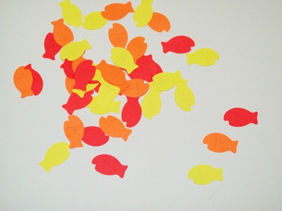 Fish Confetti/ Gold Fish/ Sea/fishing/ Decoraitng/ Party Supplies/ 100 ...