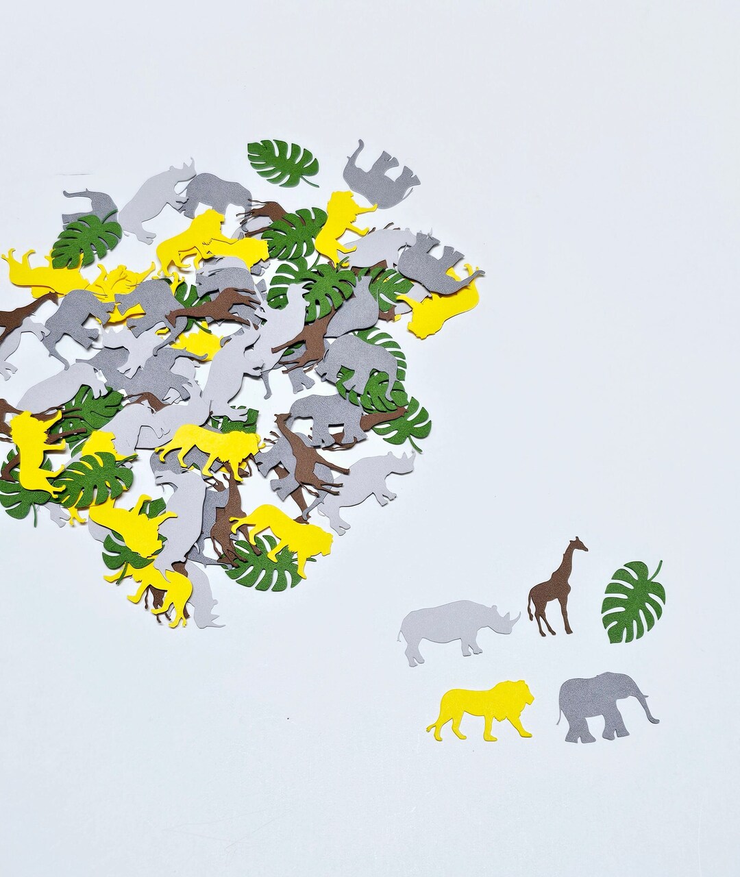 Jungle Confetti/safari Confetti/birthday Confetti/party Confetti/happy ...