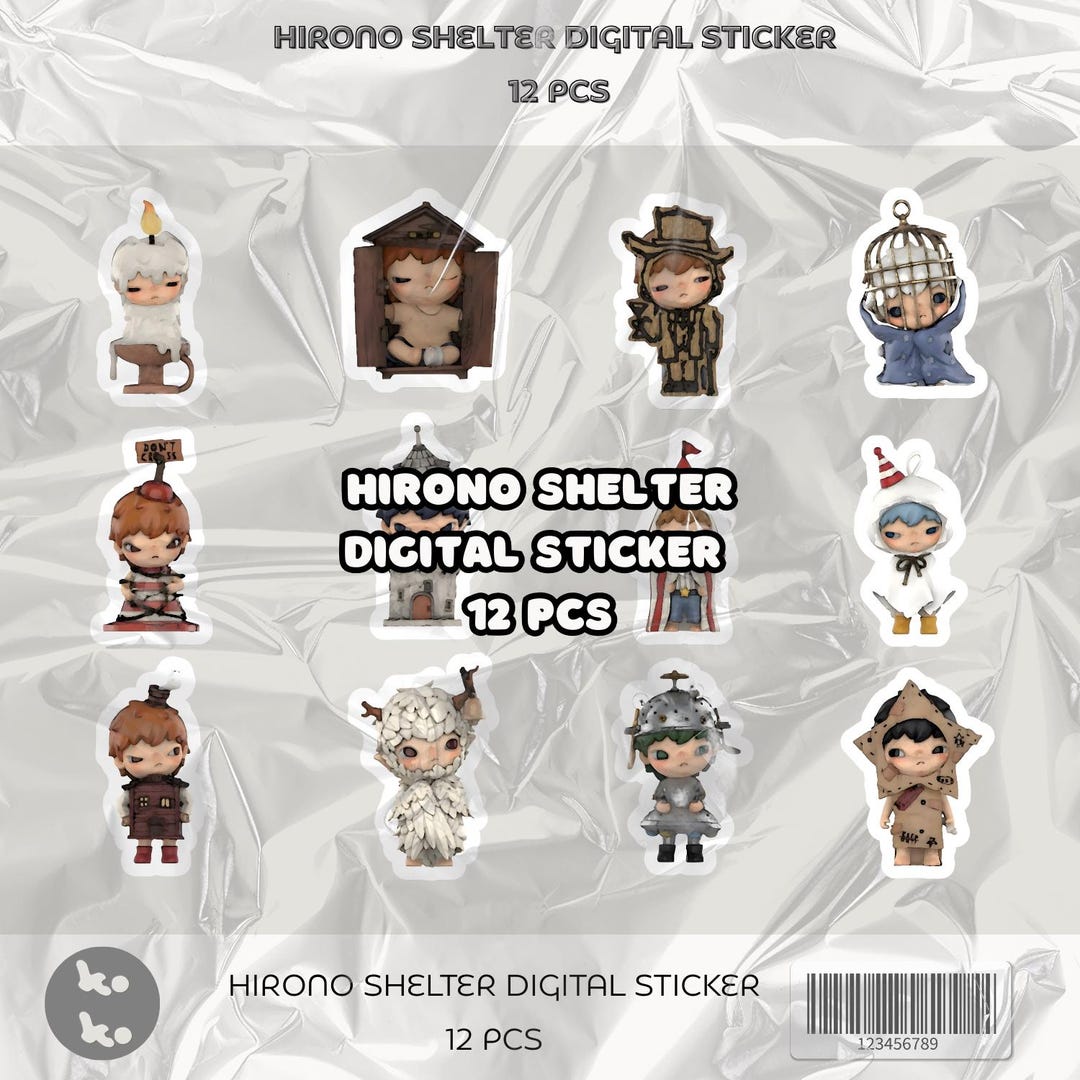 Hirono Shelter Digital Sticker Pack :goodnotes, Notability, and More ...