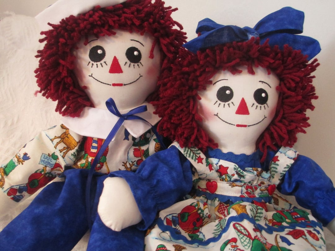 Handmade Raggedy Ann & Andy - Etsy
