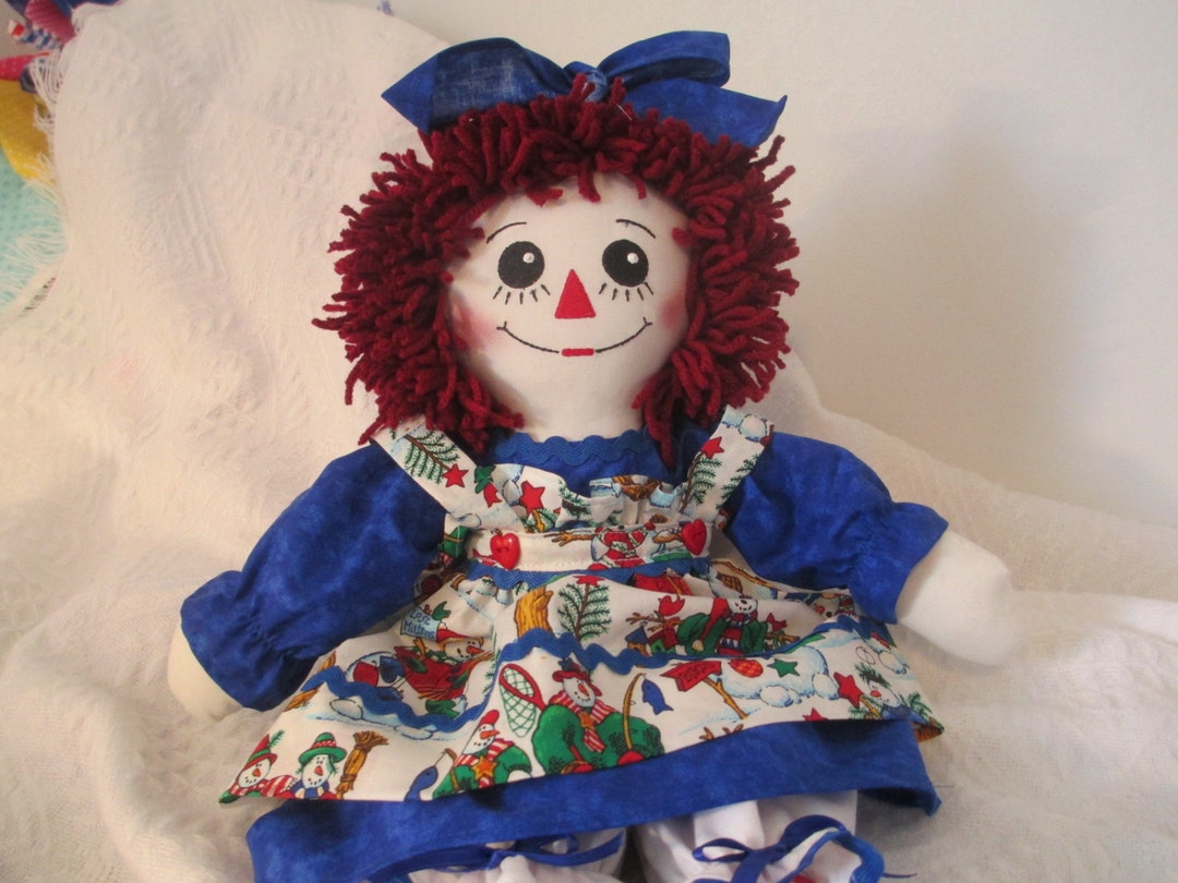 Handmade Raggedy Ann Doll - Etsy