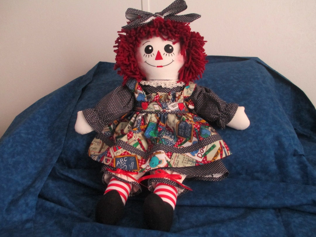 Handmade Raggedy Ann Doll - Etsy