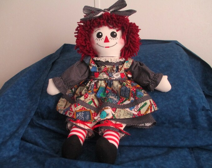 Handmade Raggedy Ann Doll - Etsy