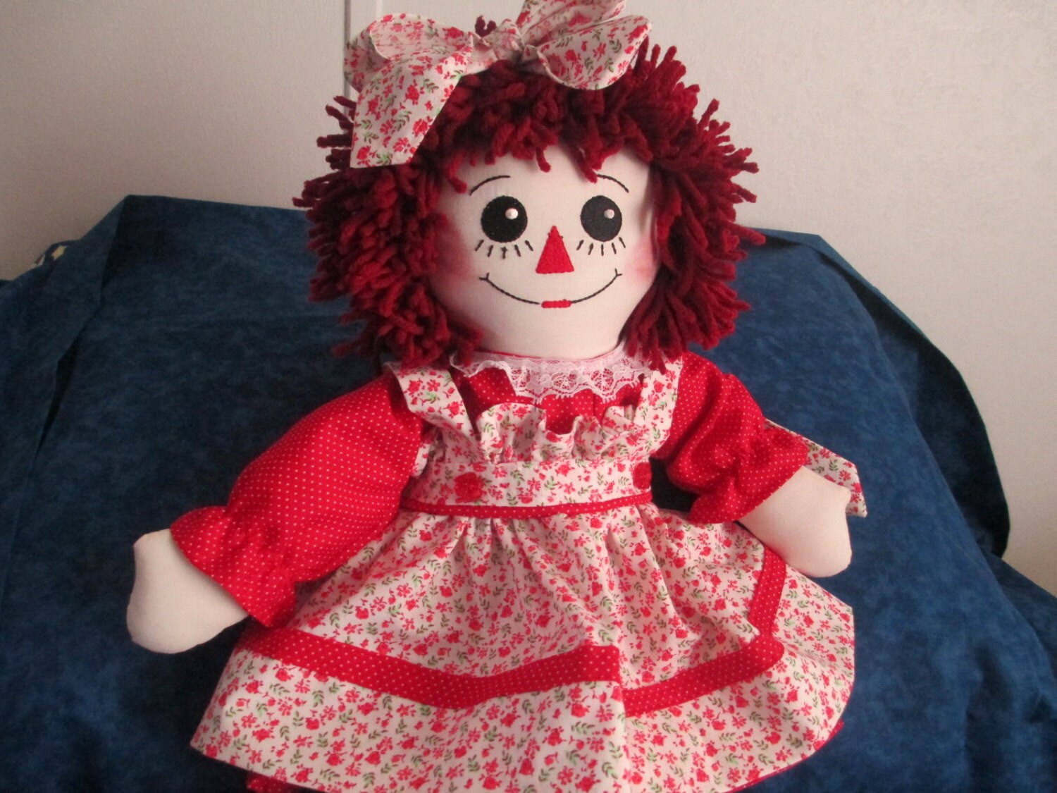 Handmade Raggedy Ann Doll | Etsy