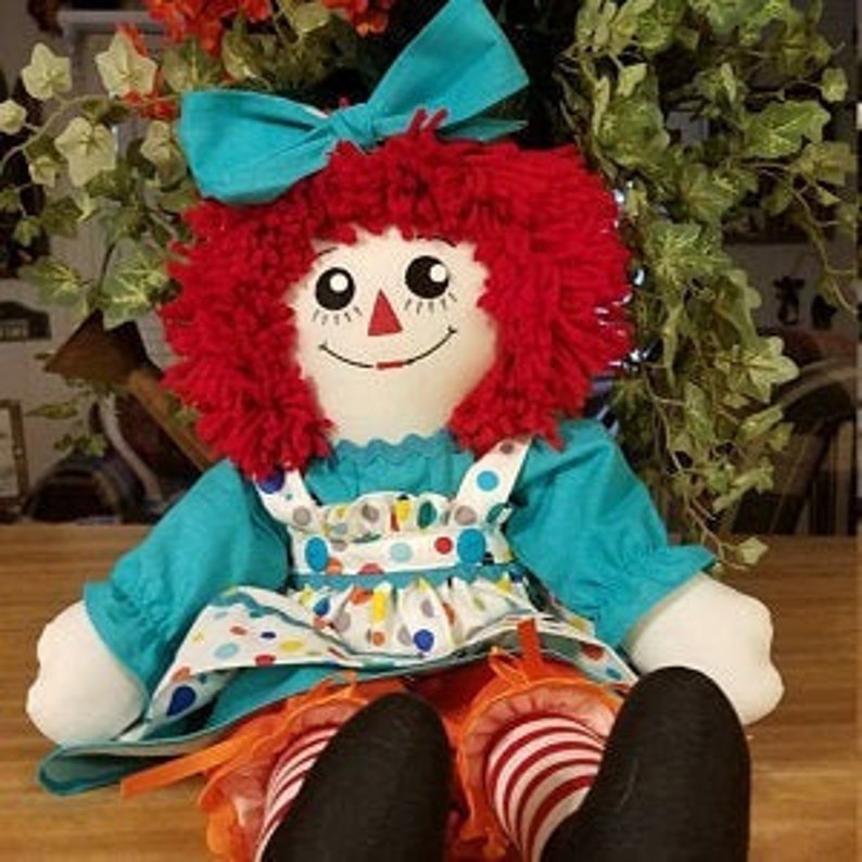 Handmade Raggedy Ann Doll - Etsy