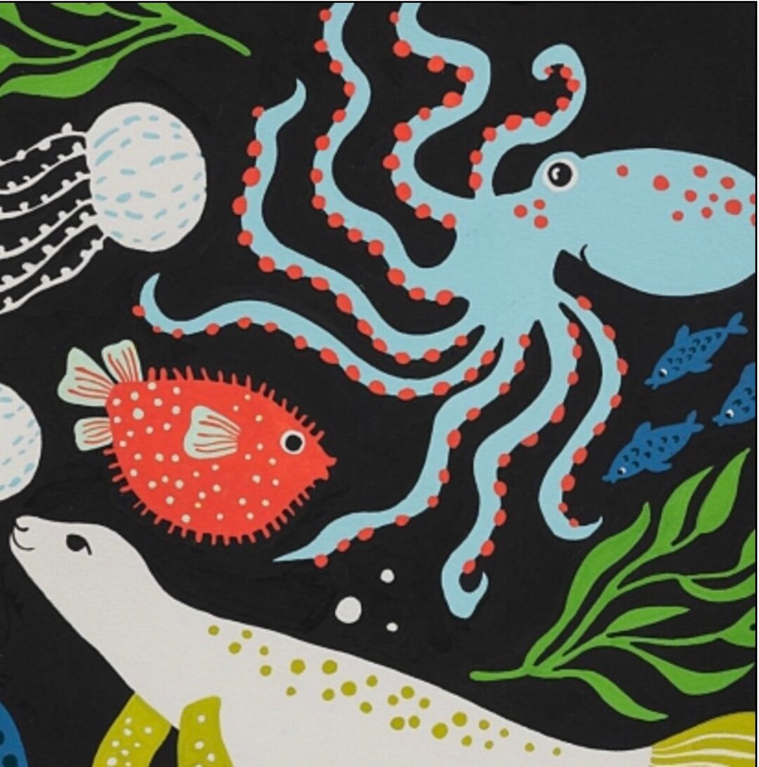 Deep Sea Day Cotton Fabric by Alexander Henry Fabrics 8817 - Etsy