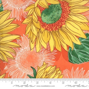 Solana Sunflowers Cotton Fabric by Robin Pickens for Moda Fabrics 48680 ...