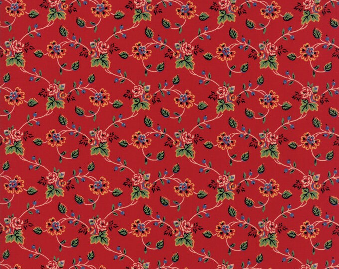 Provencal Red Cotton Fabric by American Jane for Moda Fabric 21737 13 ...