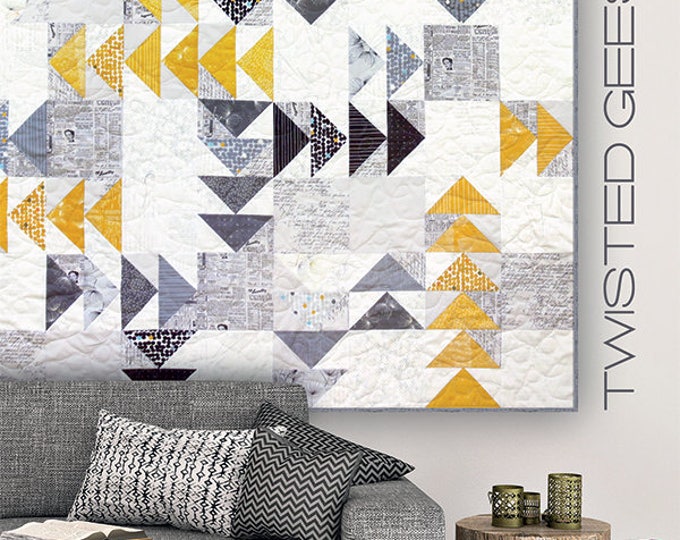 Twisted Geese Quilt Pattern by Zen Chic - Etsy