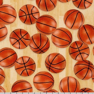 Basketball Cotton Fabric From the Sports Life Collection by Robert ...