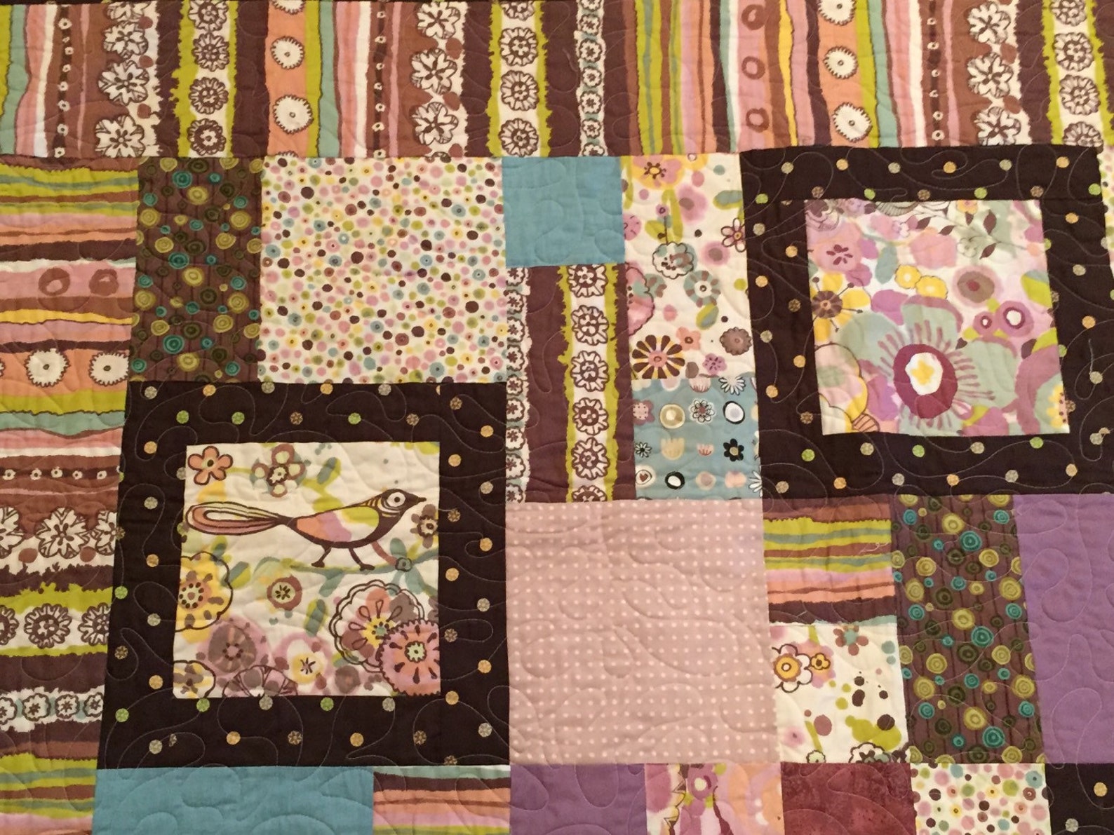 Sale Handmade lap quilt double sided using Alexander Henry | Etsy