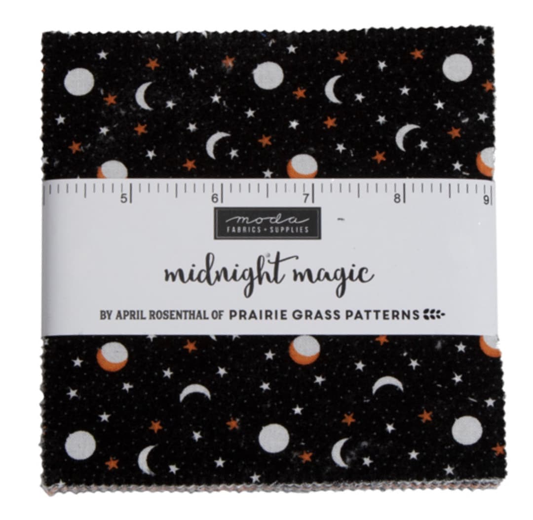 Midnight Magic Cotton Fabric Charm Pack by April Rosenthal for Moda ...