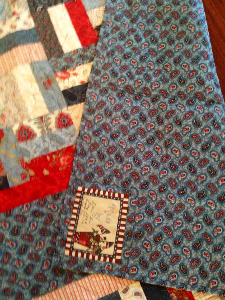 Handmade Quilt Prairie Paisley Fabric From the Moda Fabric - Etsy