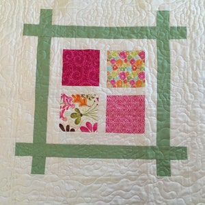 Sale Modern Handmade Quilt Using Terrain Fabric From Kate Spain Snd ...