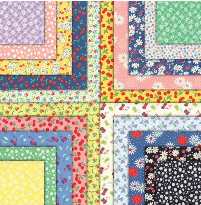 30's Playtime 2014 fabric by Chloe's Closet for Moda | Etsy